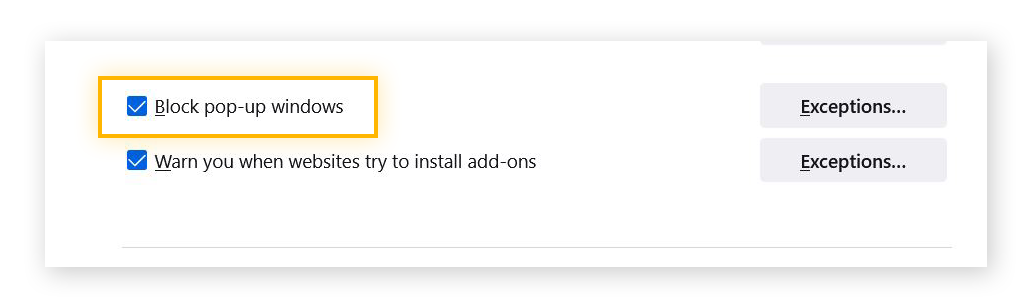How to Allow and How to Block Firefox Pop-Ups