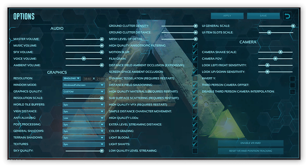 Ark: Survival Evolved - Launch Options & Graphics Settings