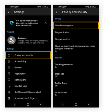 So leeren Sie den Cache in Microsoft Edge