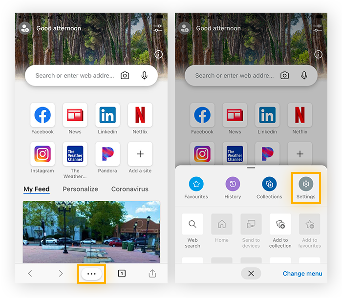 So leeren Sie den Cache in Microsoft Edge