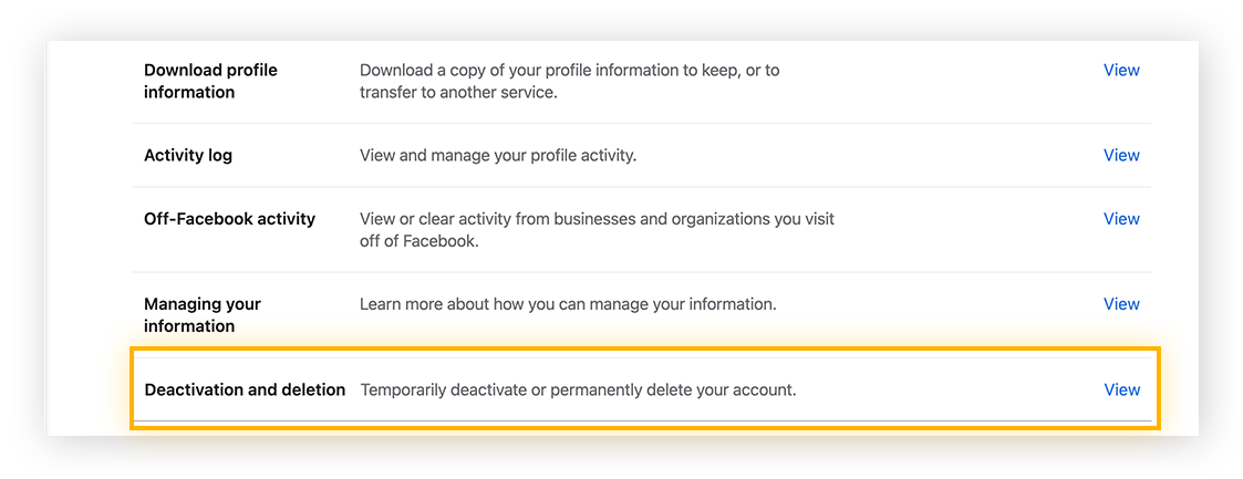 How to Deactivate or Delete Your Facebook Account