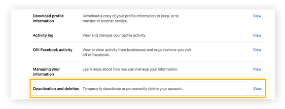 How to Deactivate or Delete Your Facebook Account