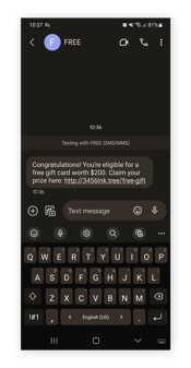 How to Identify a Fake Text Message, Report & Examples
