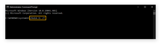 CHKDSK /F /R /X Commands to Scan & Fix Hard Drives