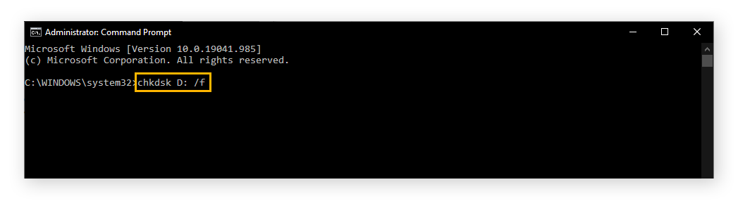 CHKDSK /F /R /X Commands to Scan & Fix Hard Drives