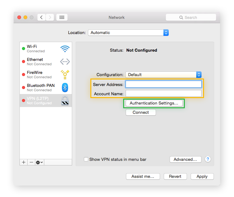 How To Setup VPN on Mac & Turn it on