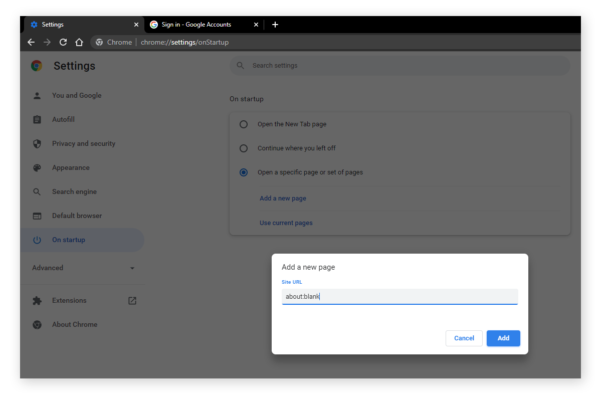 What Is About Blank in My Browser and Should I Remove It?